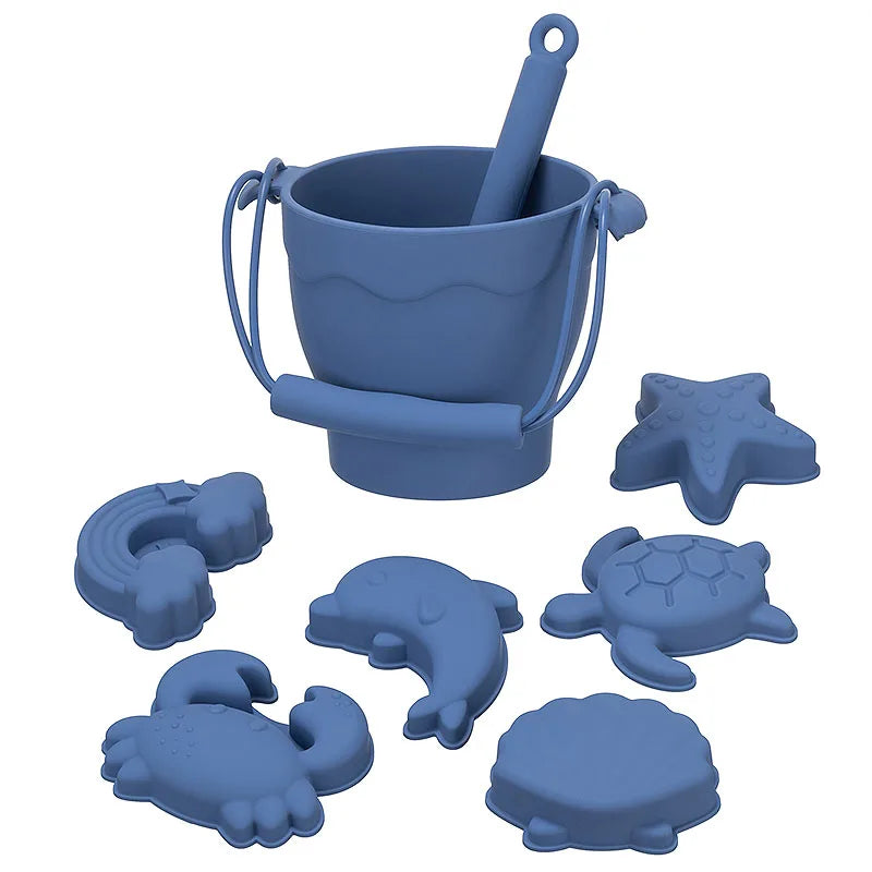 Silicone Beach Set™ - Beach Bucket Sand Adventure - Silicone Beach Set ...