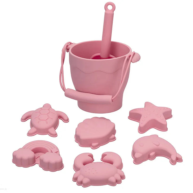 Silicone Beach Set™ - Beach Bucket Sand Adventure - Silicone Beach Set ...