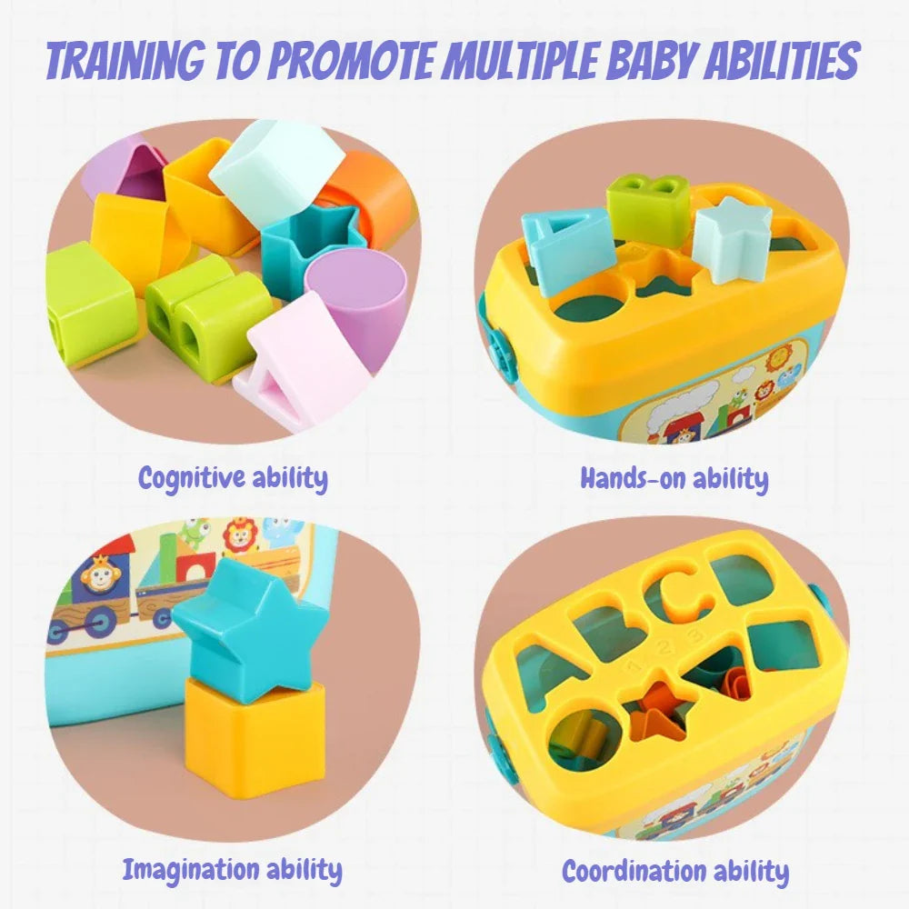 LittleGenius – Play & Learn – Colorful Shapes Sorting Bucket – My Little Darling